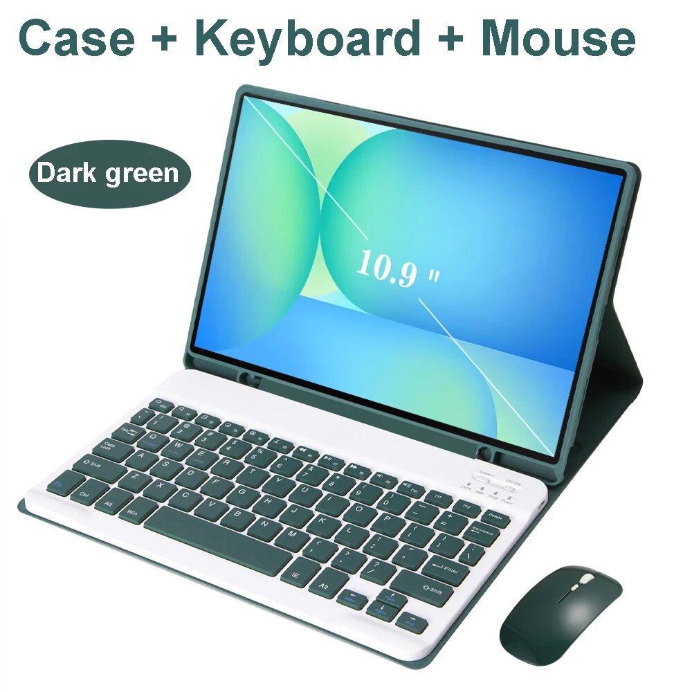 Чехол с клавиатурой для Samsung Tab S10 FE 10,9 дюйма SM-X520/X526/X526B 2025, чехол с клавиатурой Bluetooth для Galaxy Tab S9 FE 10,9 дюйма