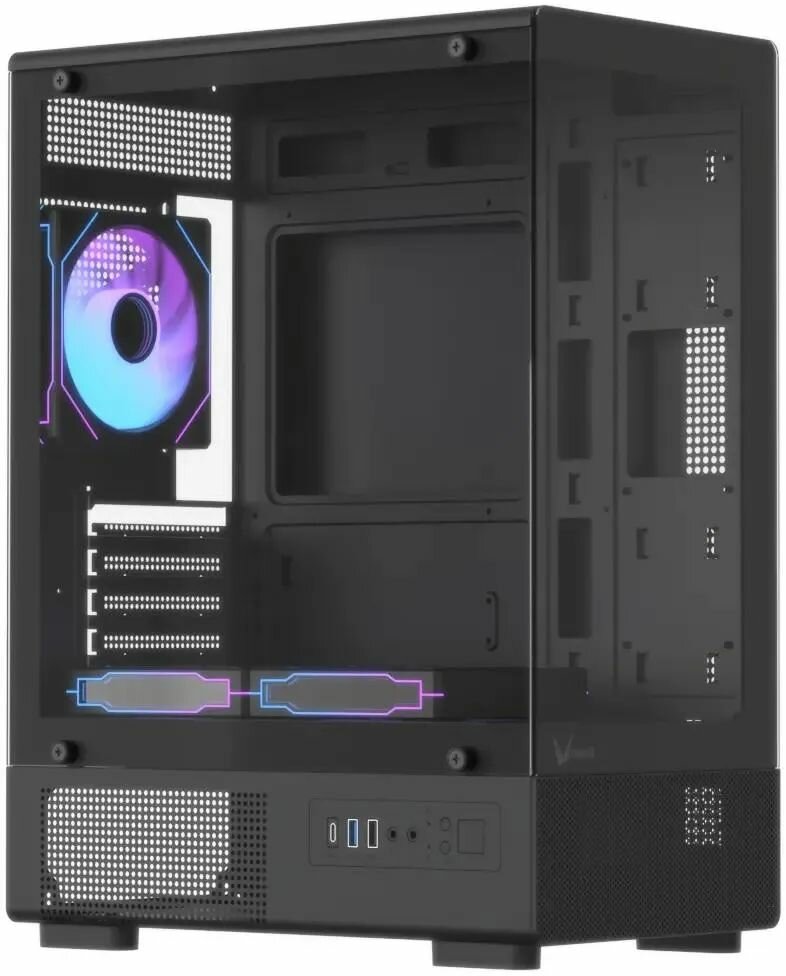 Корпус Formula Crystal Z1CM v2 черный, без БП, mATX