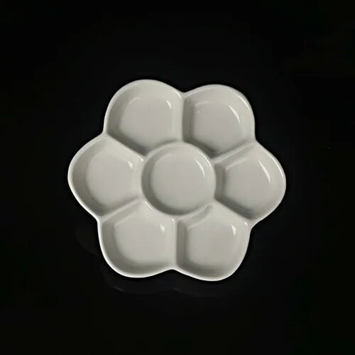 Керамическая палитра Цзиндэчжэнь, Художественная гуашь, акварель, китайская живопись, пигмент, белая фарфоровая тарелка, принадлежности, поднос