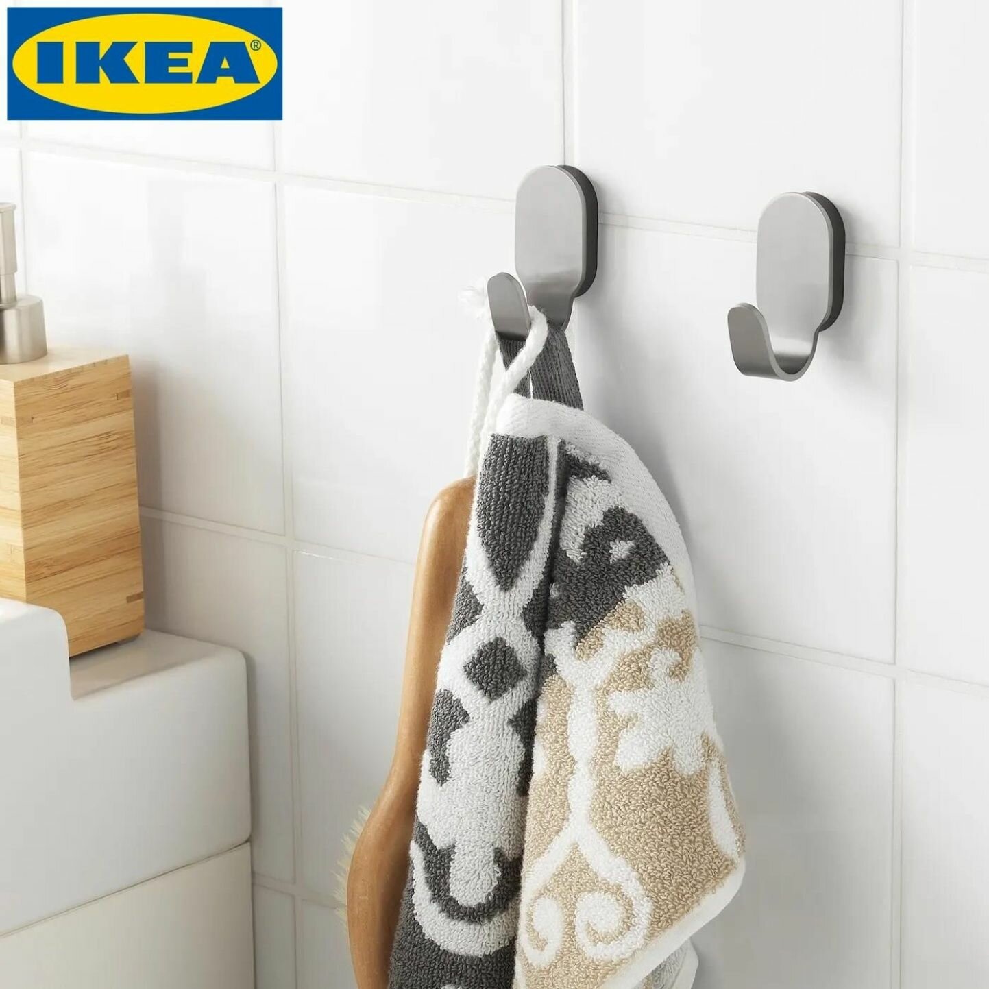 Ikea BROGRUND Крючки металлические Икея брогрунд, комплект из 2 штук