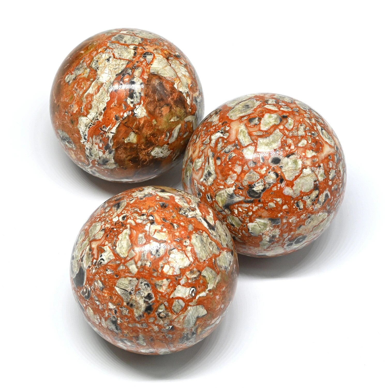 Шар из агата цветочного красного, диаметр 68-70мм .