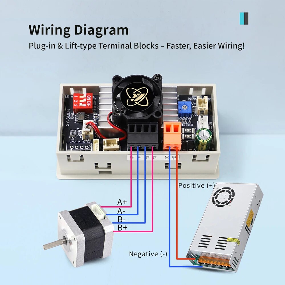 Контроллер двигателя Aideepen Stepper Motor Drive Controller 6.6A SMD06 — фото 1