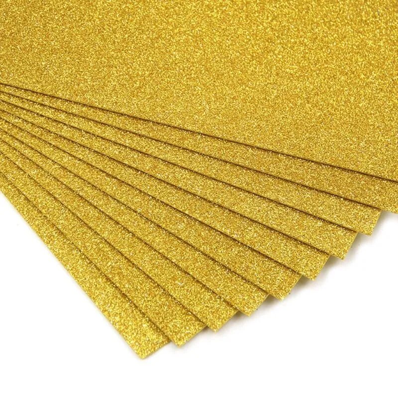 10 листов блестящей пенки EVA для детского творчества