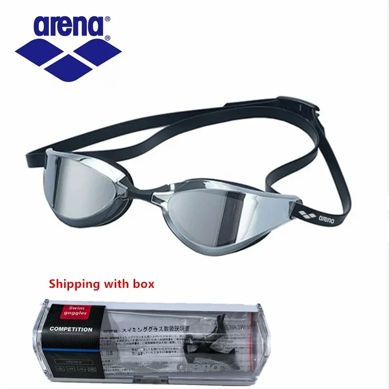 ARENA waterproof and anti fog racing professional high-definition swimming goggles UV400 competition training swimming equipment