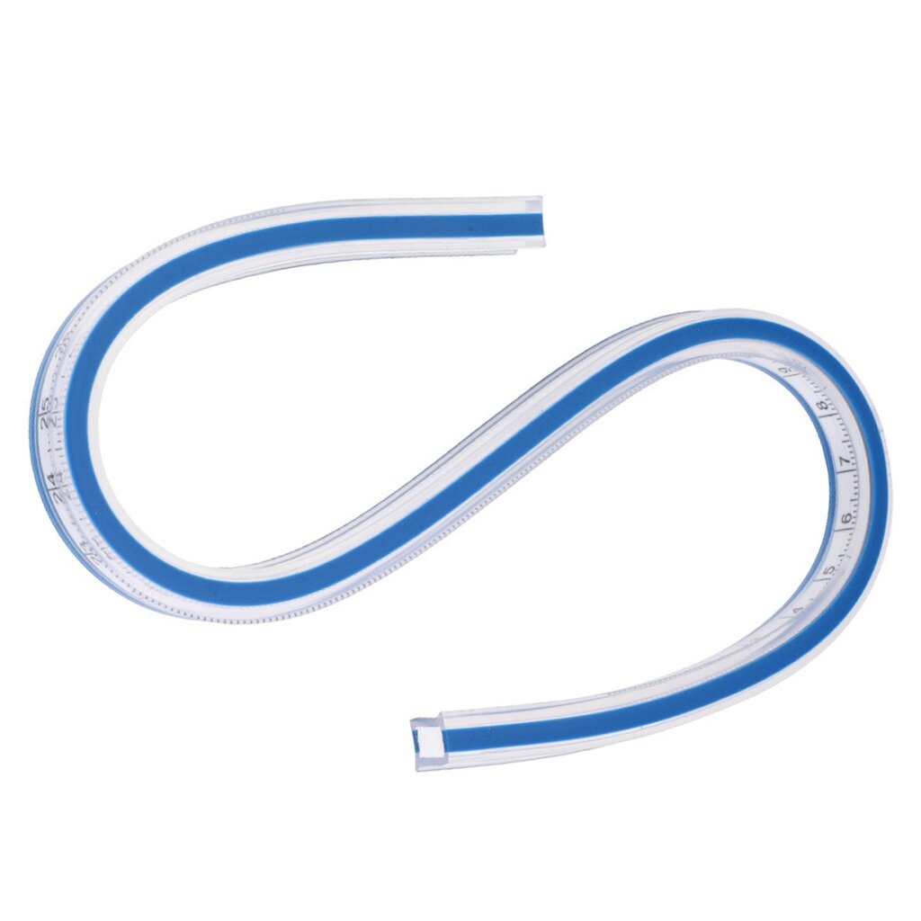 Двусторонняя масштабная змеевидная линейка-A