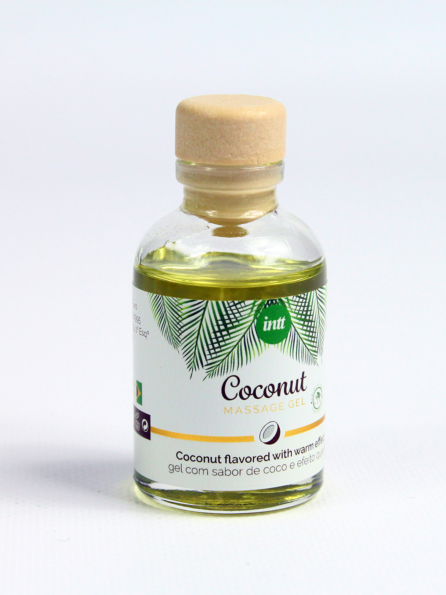 Intt разогревающий съедобный оральный гель Кокос 30мл (Португалия)