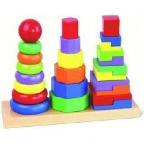 Набор пирамид Геометрические фигуры в коробке 50567