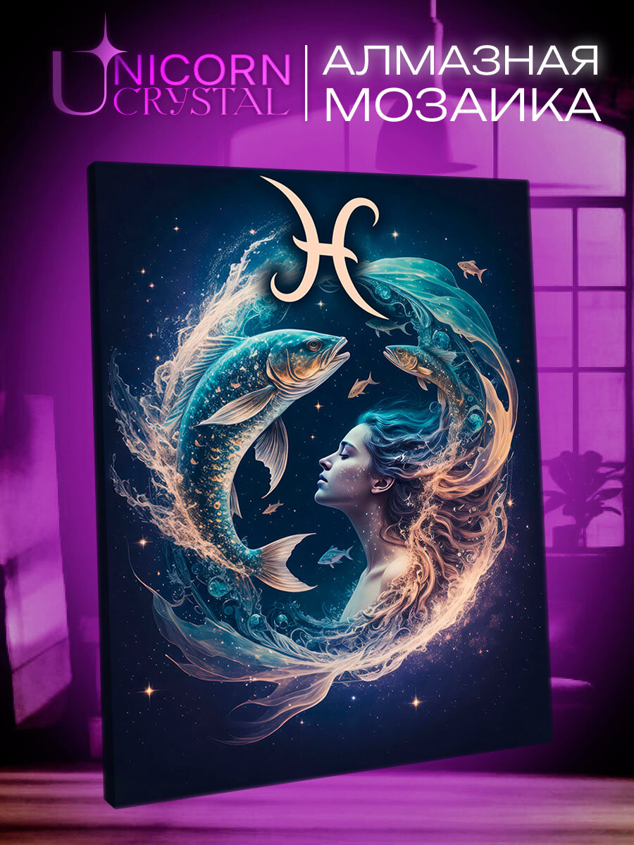 Алмазная мозаика Рыбы