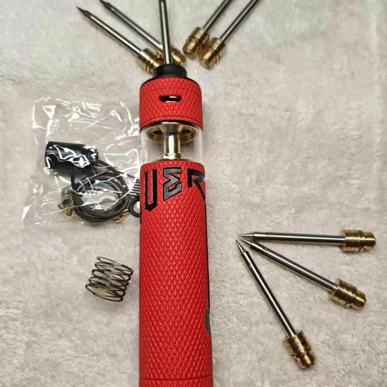 Мощный беспроводной паяльник с интерфейсом 510, комплект для ремонта с регулятором напряжения 18650, батарея в комплект не входит.