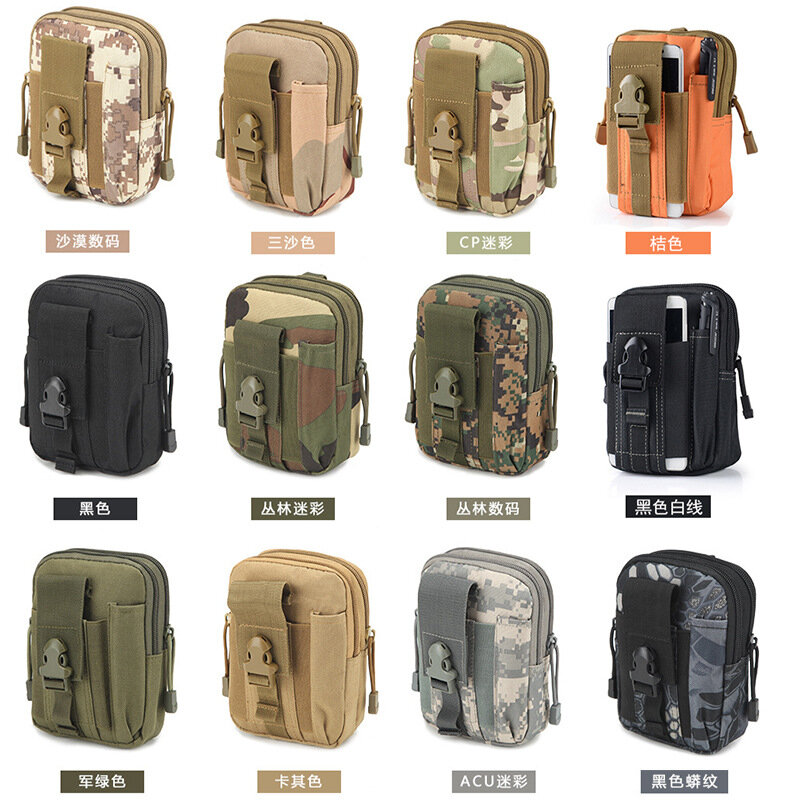Многофункциональная тактическая сумка для активного отдыха, товары для любителей милитари, камуфляжная сумка для инструментов, спортивная поясная сумка, кошелек, сумка для хранения телефона для бега.