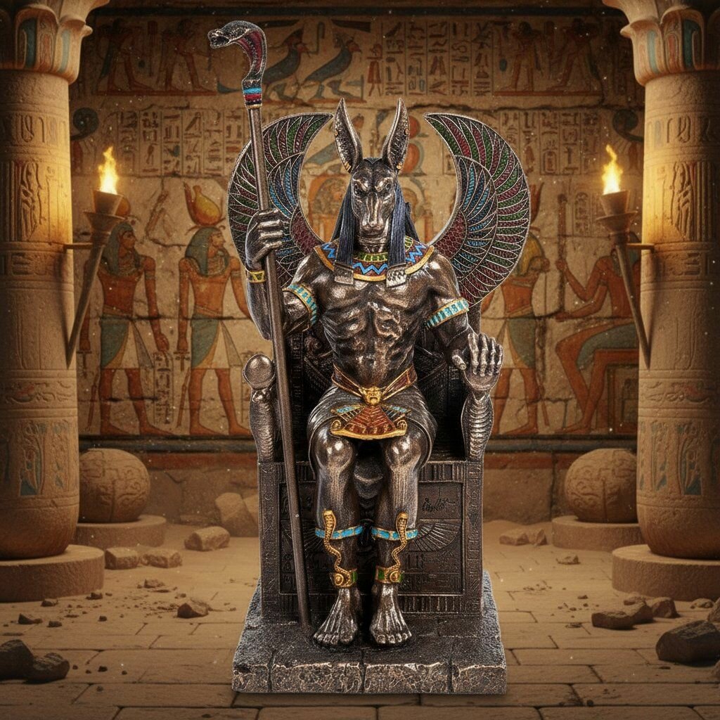 Статуэтка Анубис на троне A2061710