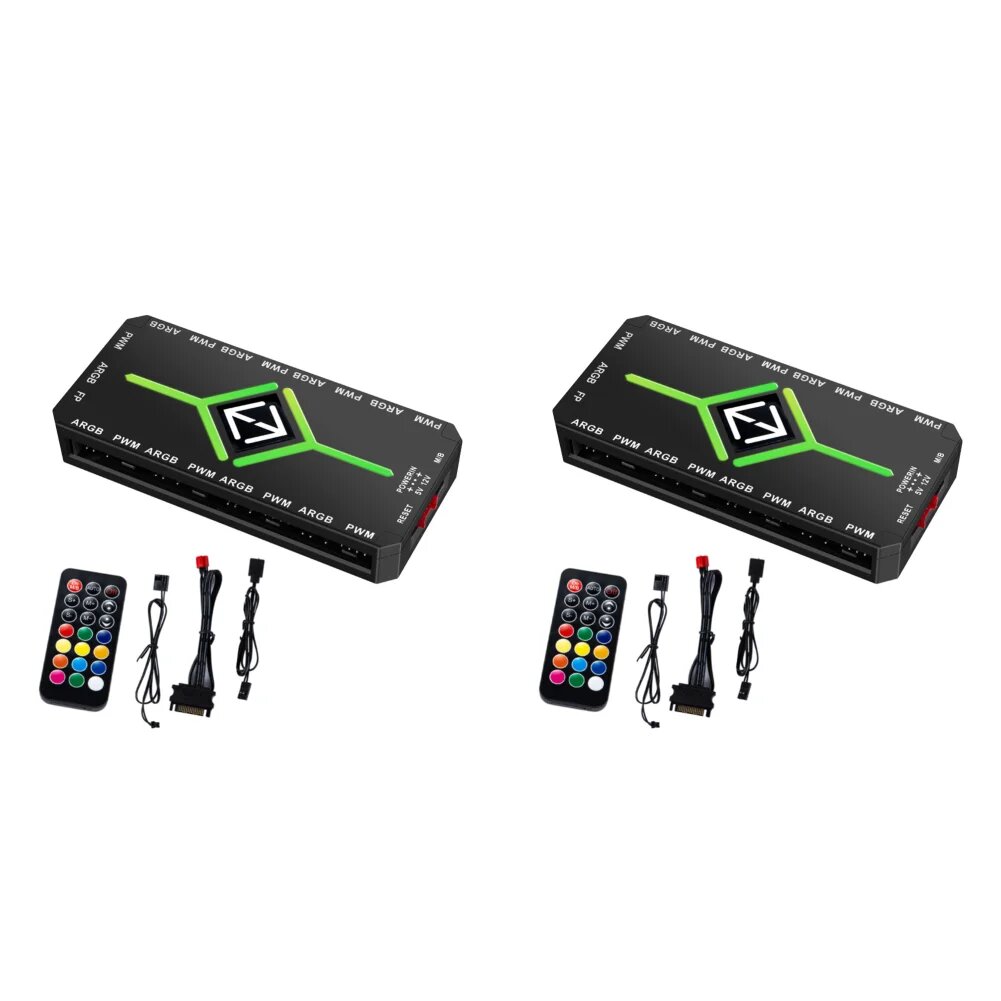 Контроллер ARGB VODOOL для вентиляторов Black 2PCS