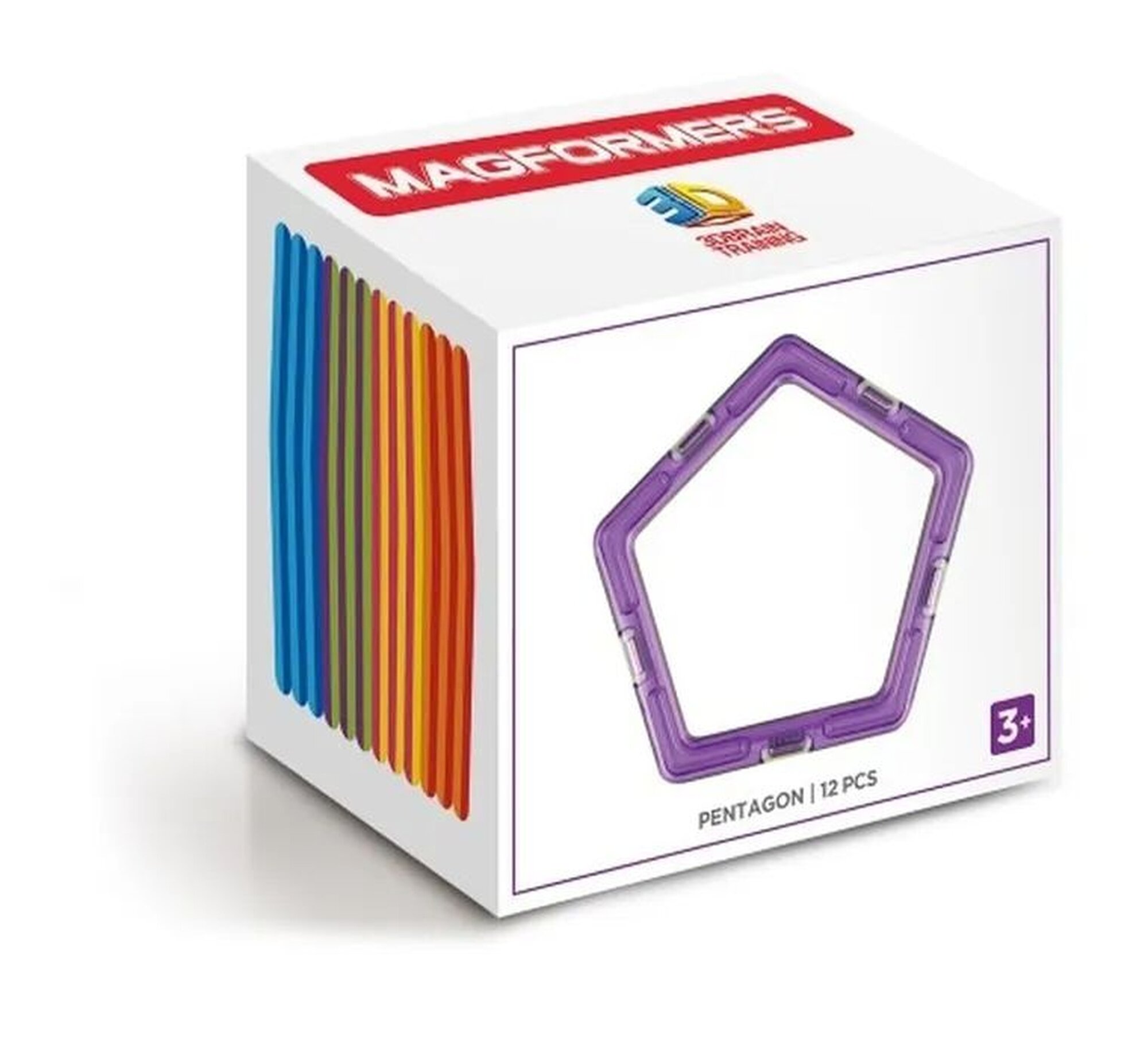 Конструктор Magformers Pentagon - Набор магнитных пятиугольников, 12 штук - Магформеры 8809465532130