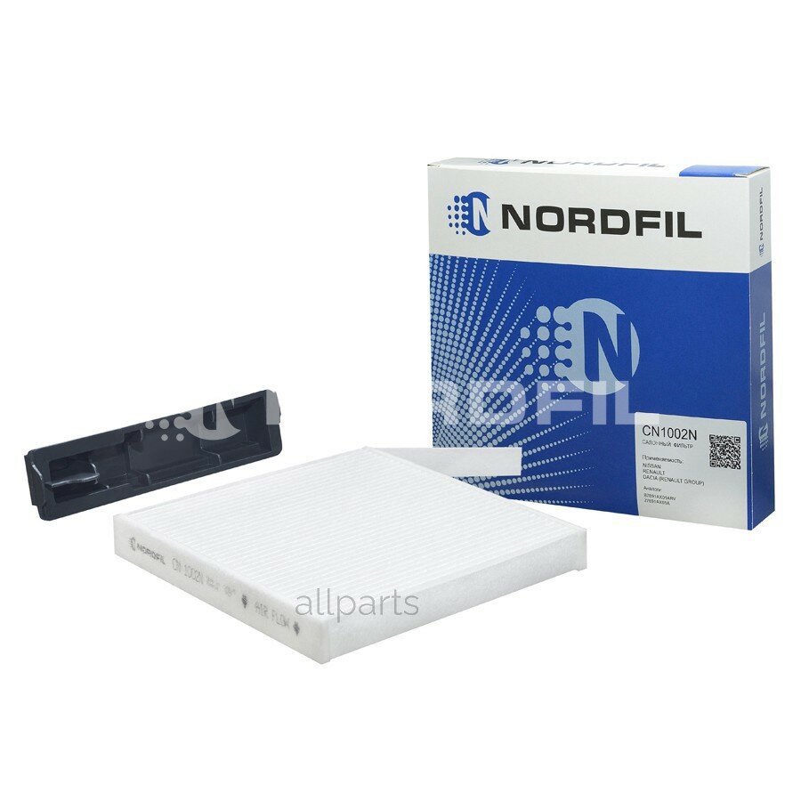NORDFIL CN1002N Фильтр салона (фильтроэлемент + крышка) для LADA Largus / RENAULT Clio III Duster I Logan I Logan
