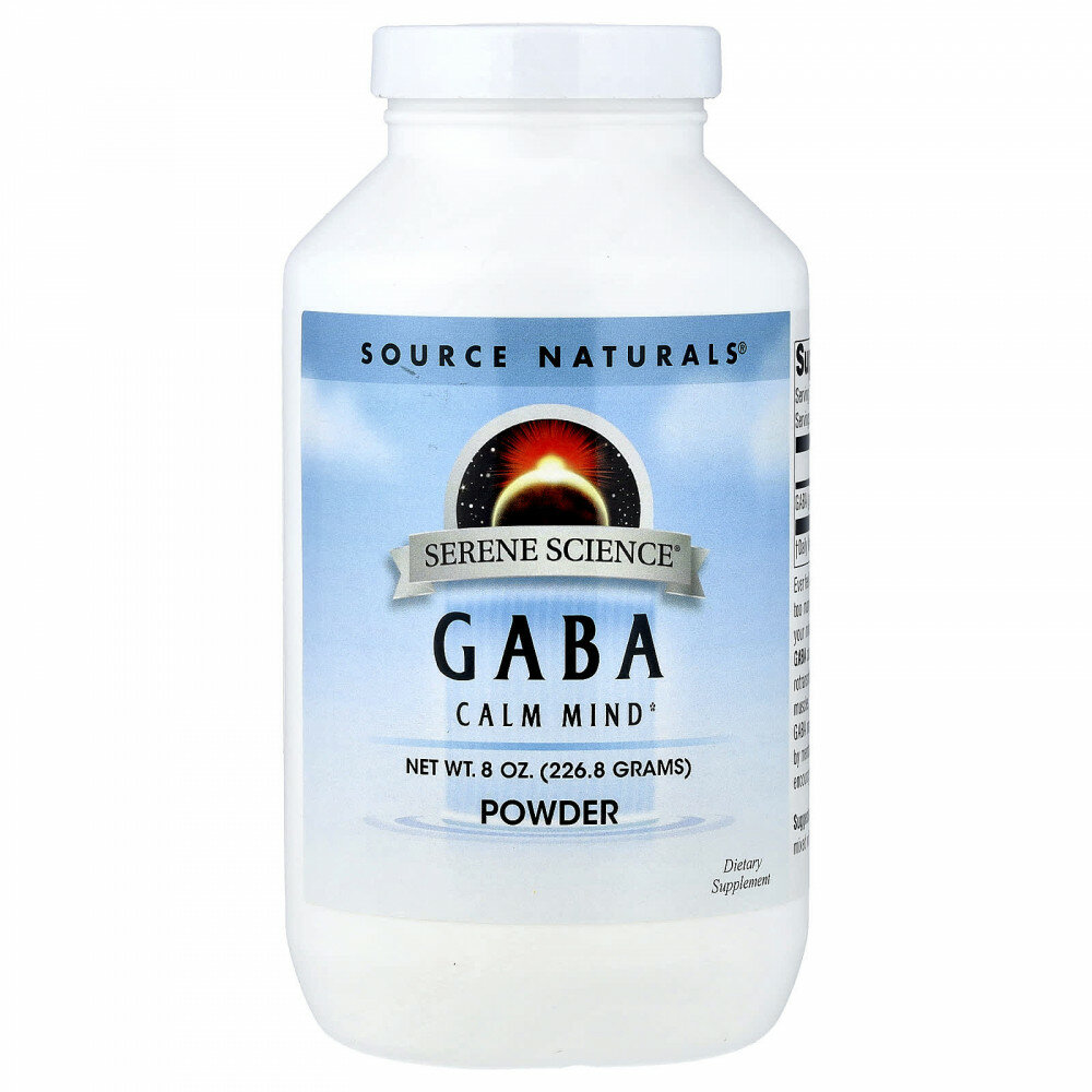 Source Naturals, порошок GABA, 226,8 г (8 унций)