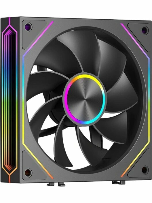Вентилятор PcCooler F3 X120R BK ARGB, 120х120x25, черный, 4-pin Ret (F3 X120R ARGB BK)