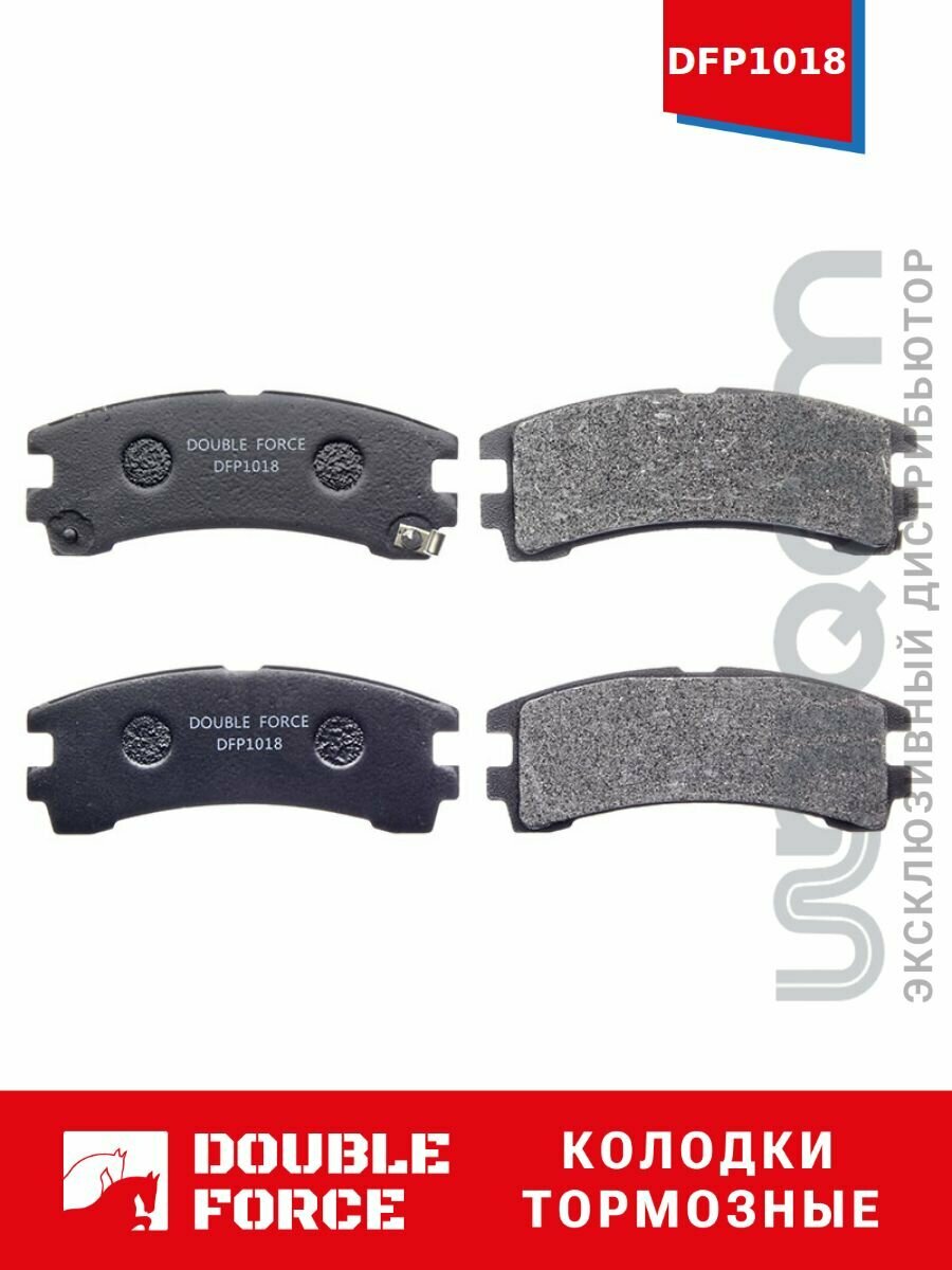 Колодки тормозные задние NISSAN TERRANO 1993 - 1995 Double Force DFP1018