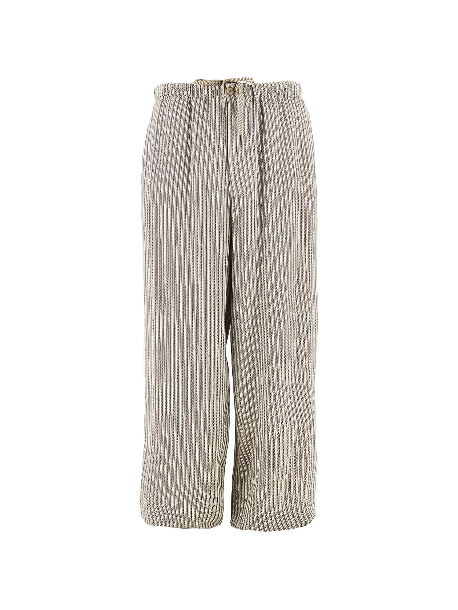 Брюки Drawstring-waist striped trousers