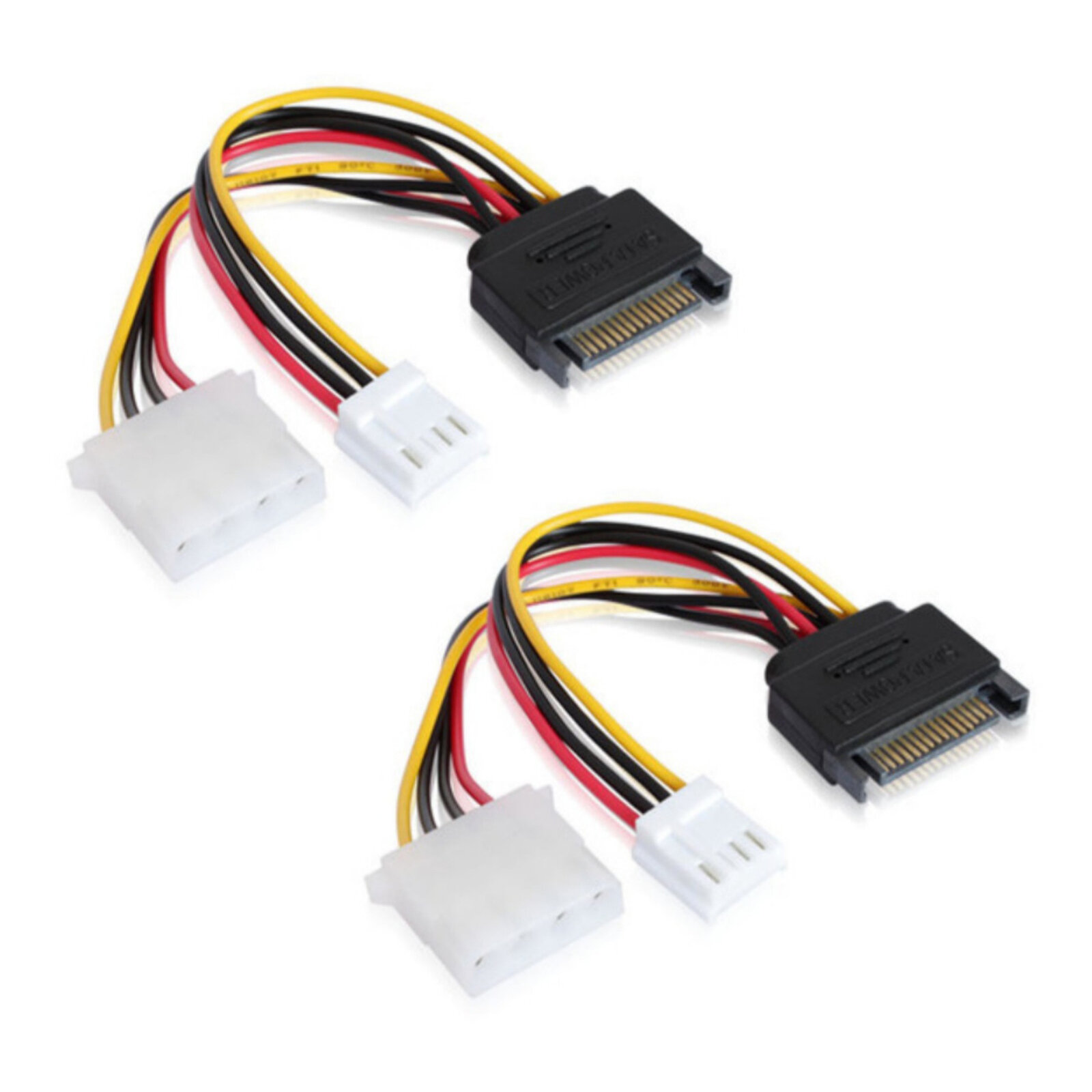 Y-разветвитель питания 15pin Male на двойной 4pin IDE