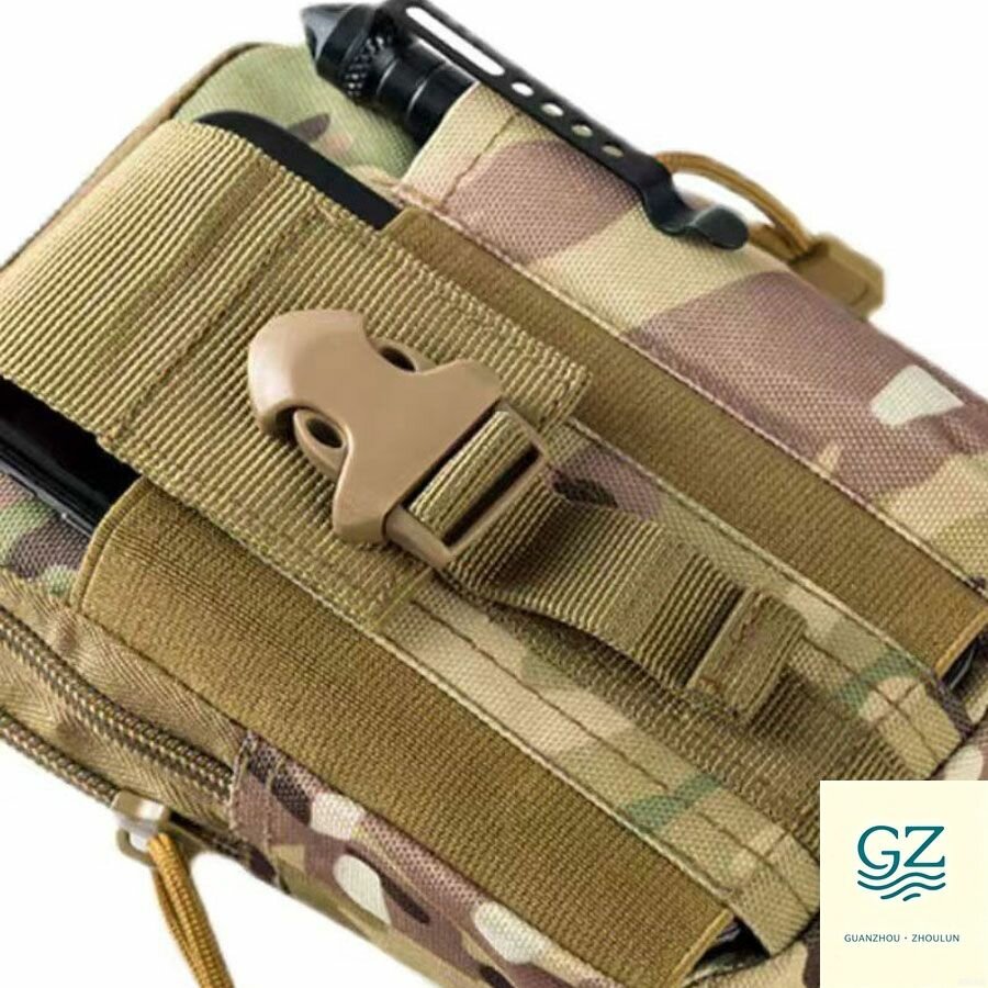 Тактическая подсумка для пояса, мультифункциональная, Molle, для телефона, фонарика и мелочей, камуфляж 17.5*11*6CM — фото 1