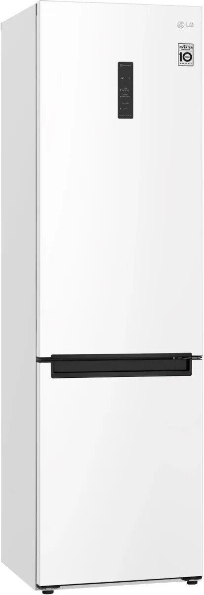 Холодильник LG GA-B509LQYL белый двухкамерный 277/107л морозилка снизу, No Frost