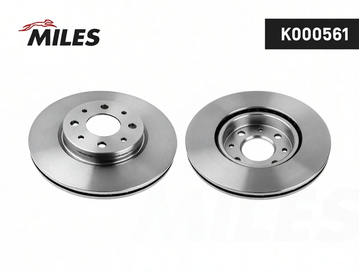 Диск тормозной alfa romeo 145/147 94-01/fiat doblo 01-/punto 01- передний вент Miles K000561