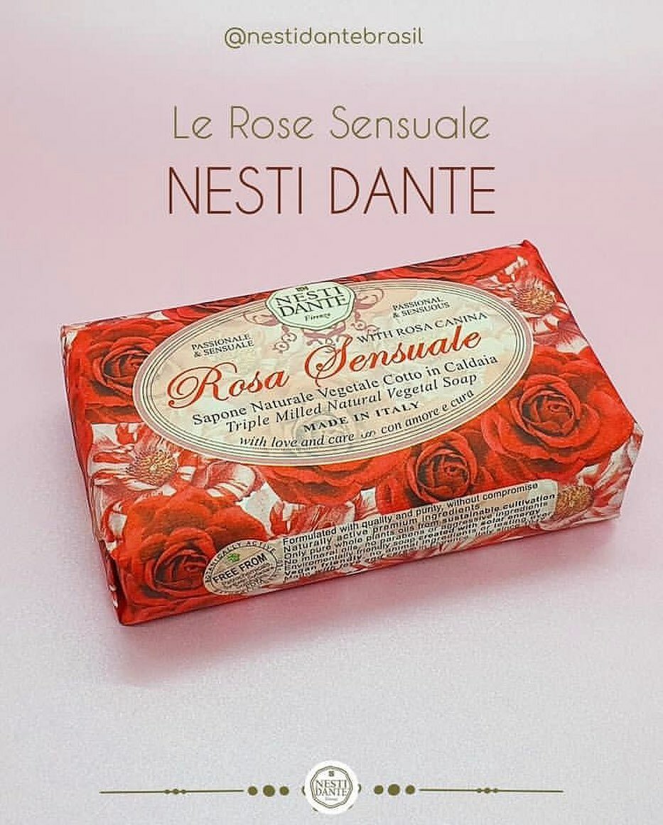 NESTI DANTE Мыло твердое Rose Sensuale Чувственная Роза, 150г