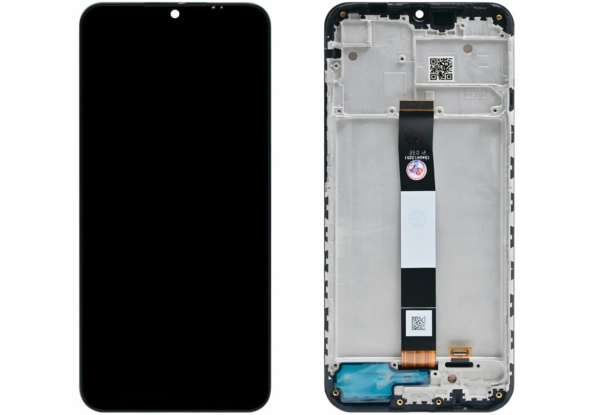 Дисплей для Xiaomi Redmi 9A (M2006C3LG) в рамке (черный)