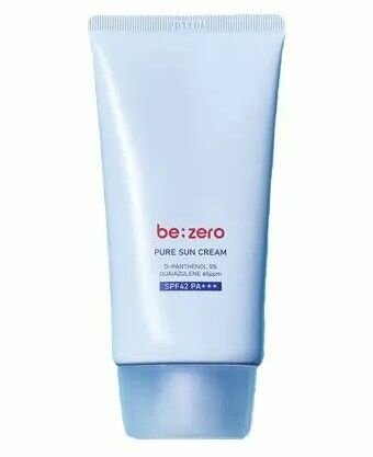 Derma Factory be; zero PURE SUN CREAM Солнцезащитный крем с пантенолом и гвайазуленом 80г