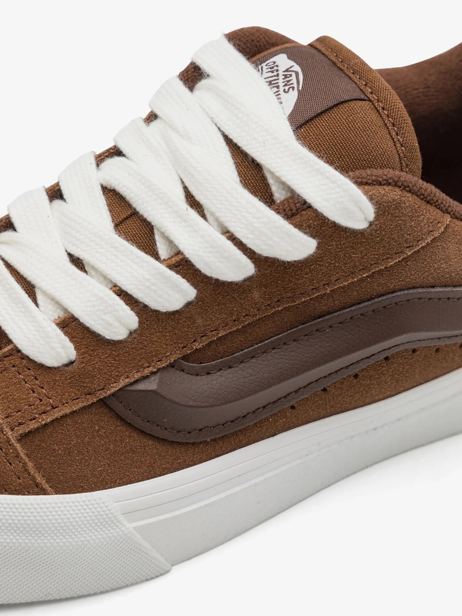Кроссовки VANS Knu Skool, размер 11.5, коричневый/серый/оранжевый — фото 1