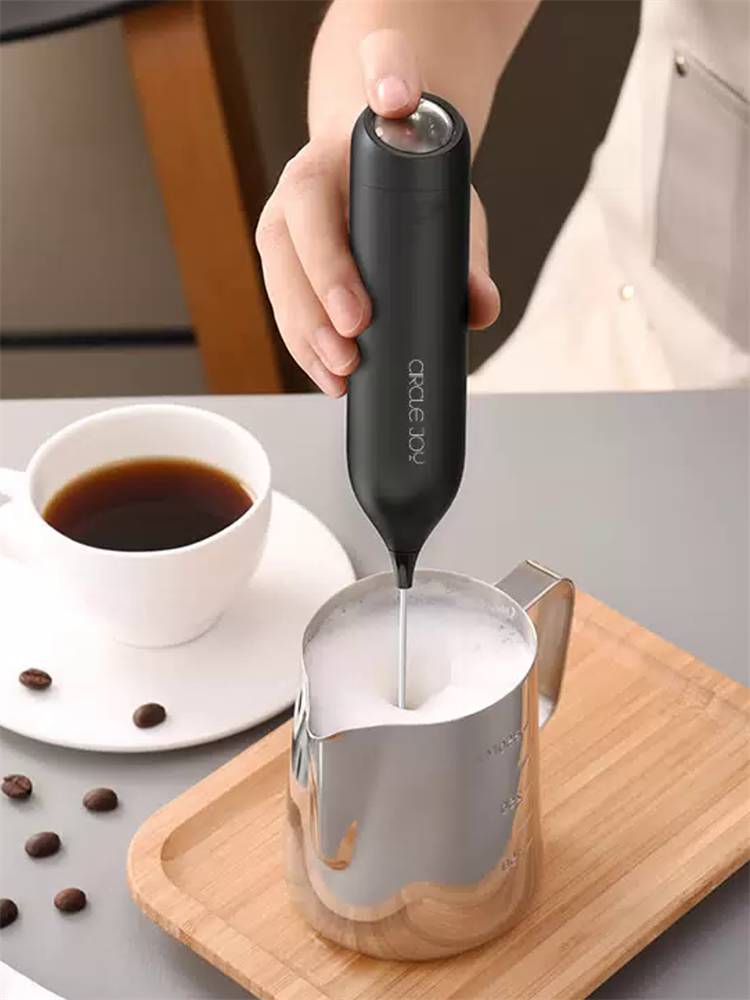CIRCLE JOY Капучинатор электрический ручной вспениватель для молока Circle Joy Star Moon Electric Milk Frother CJ-EMF12D черный