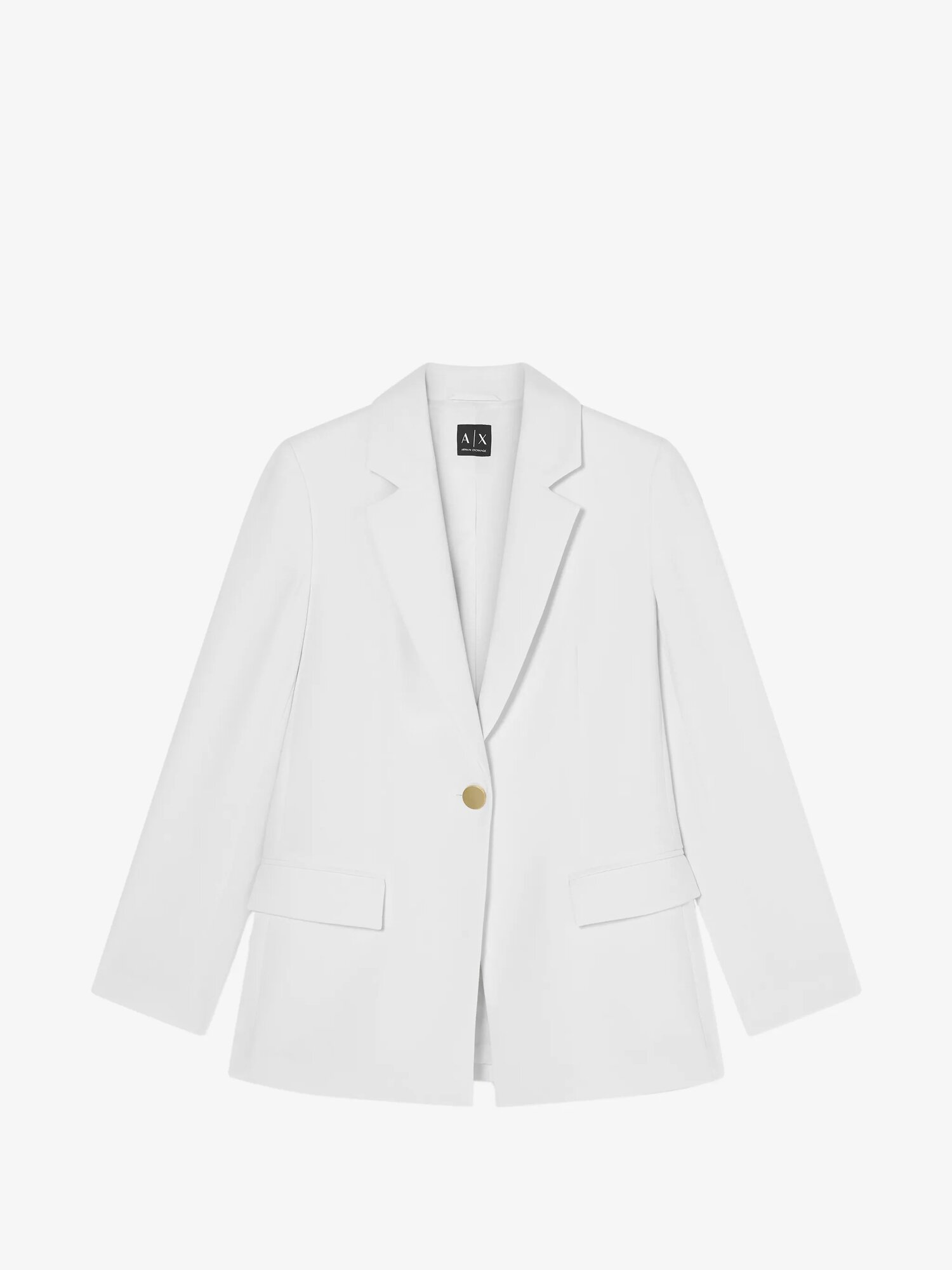 Пиджак Armani Exchange, размер 6, бежевый/белый