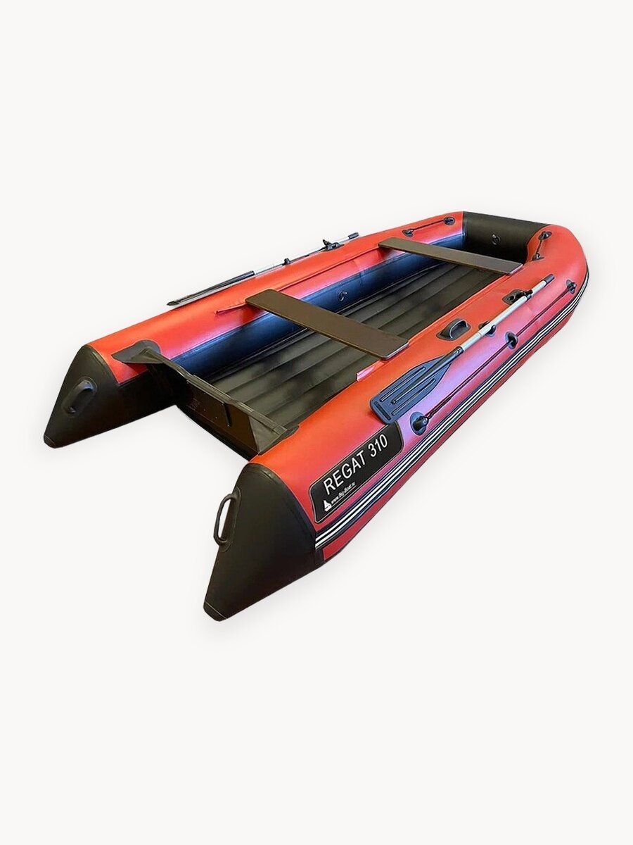 Надувная, под мотор, килевая лодка из ПВХ для рыбалки Regat (Регат) 310 НДНД
