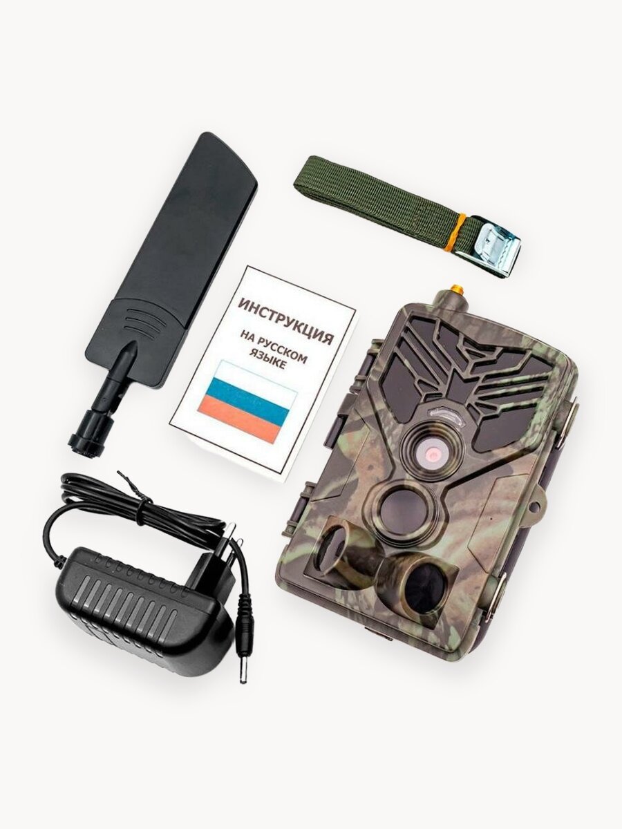 Лесная 4К/4G фотоловушка Филин Pro HC810 (Orig) (M57866UL) с приложением для телефона ФилинCam с SIM картой. Невидимая ночная ИК подсветка. Видео 4