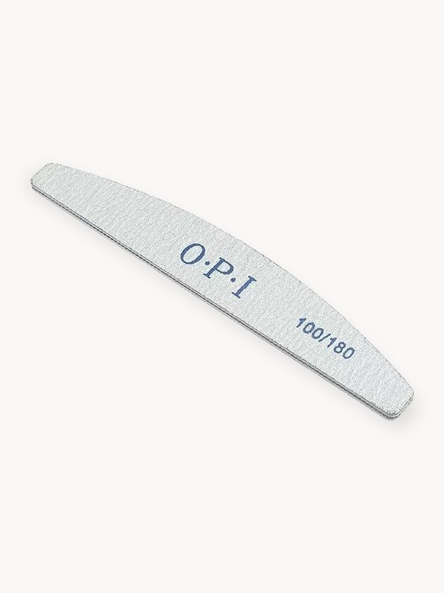 OPI пилки для ногтей 100/180, 5 шт, набор пилок для маникюра и педикюра, полумесяц