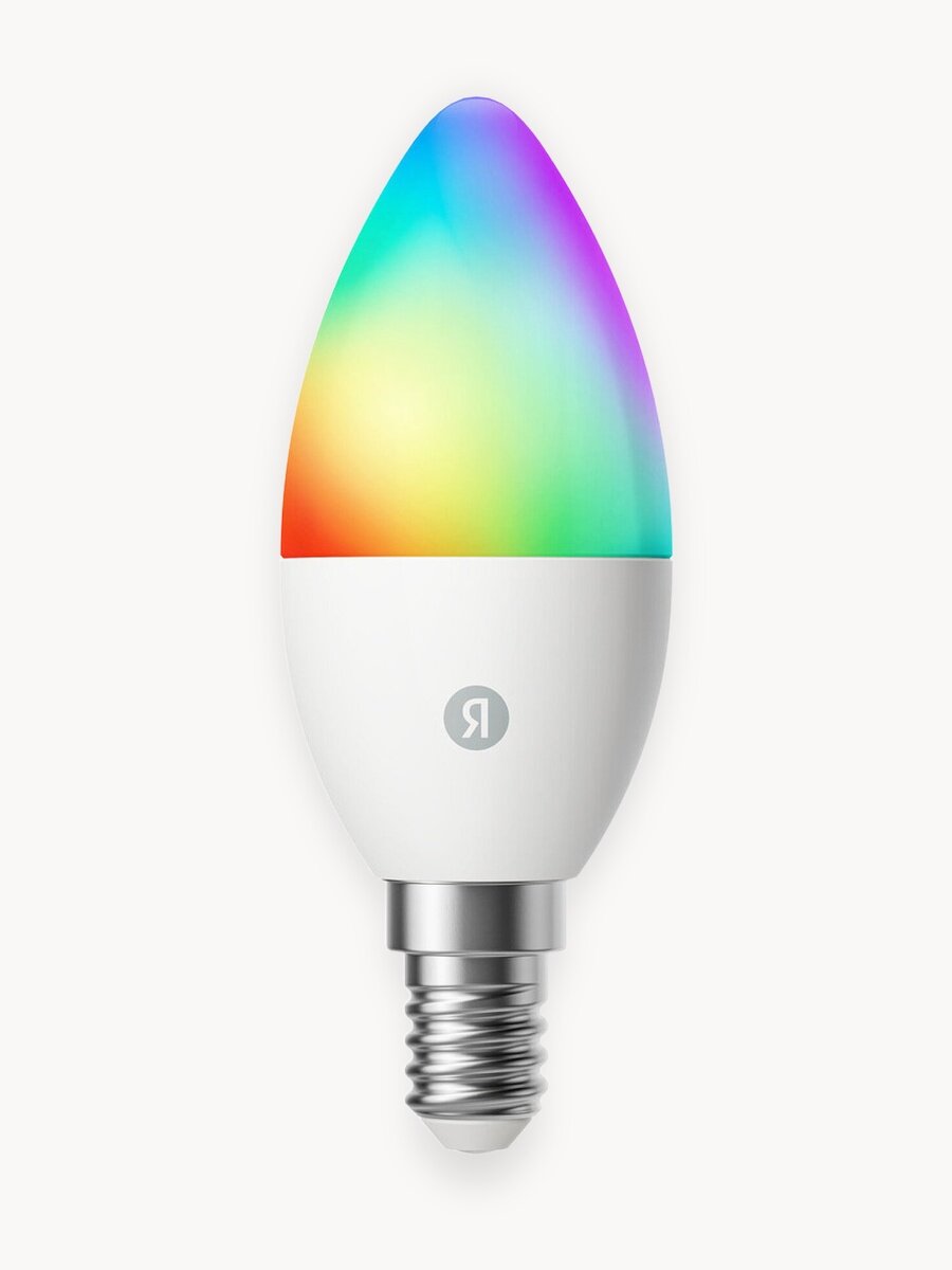 Умная лампочка Яндекс, E14, цветная (RGB)
