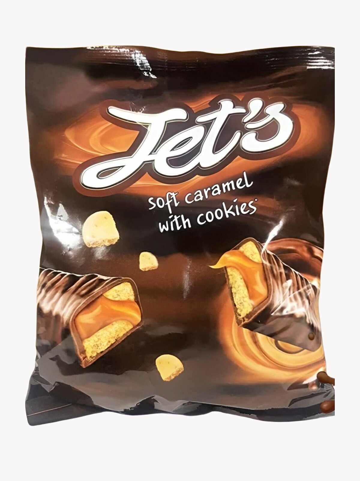 Конфеты Jet`s из хрустящего печенья с мягкой карамелью в шоколадной глазури, 500 гр