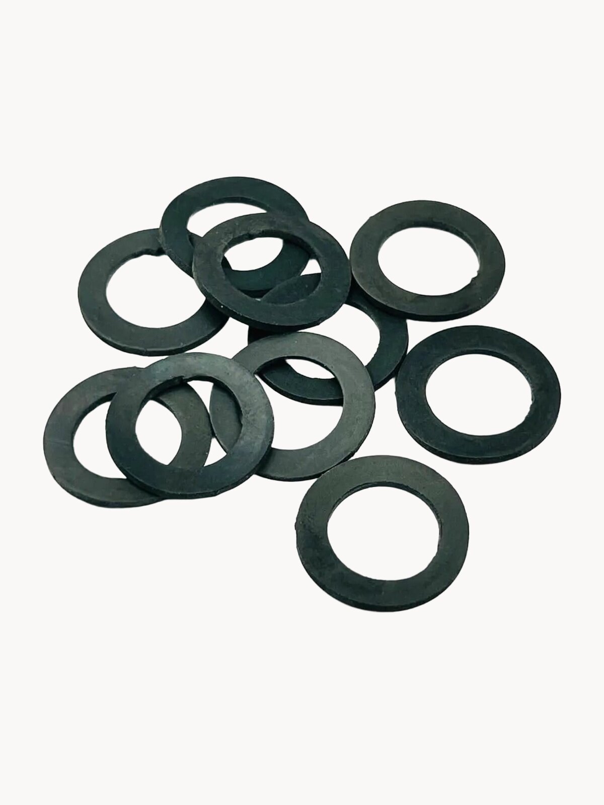 Прокладка резиновая для сантехники 1", черная, комплект 10 шт