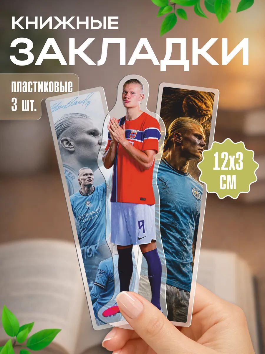 Закладки для книг пластиковые Манчестер сити Холланд Холанд