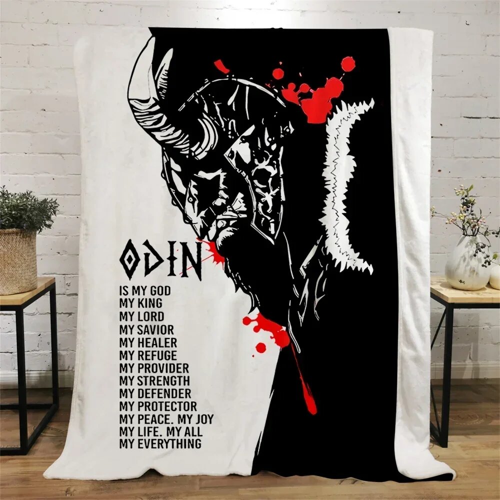 Плед Odin флисовый, черный, Color: 11