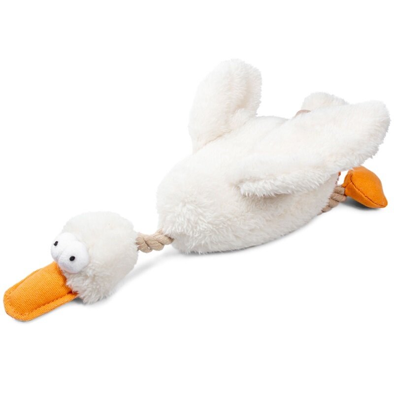 GiGwi Игрушка для собак Утка с пищалкой, текстиль, для самостоятельных игр