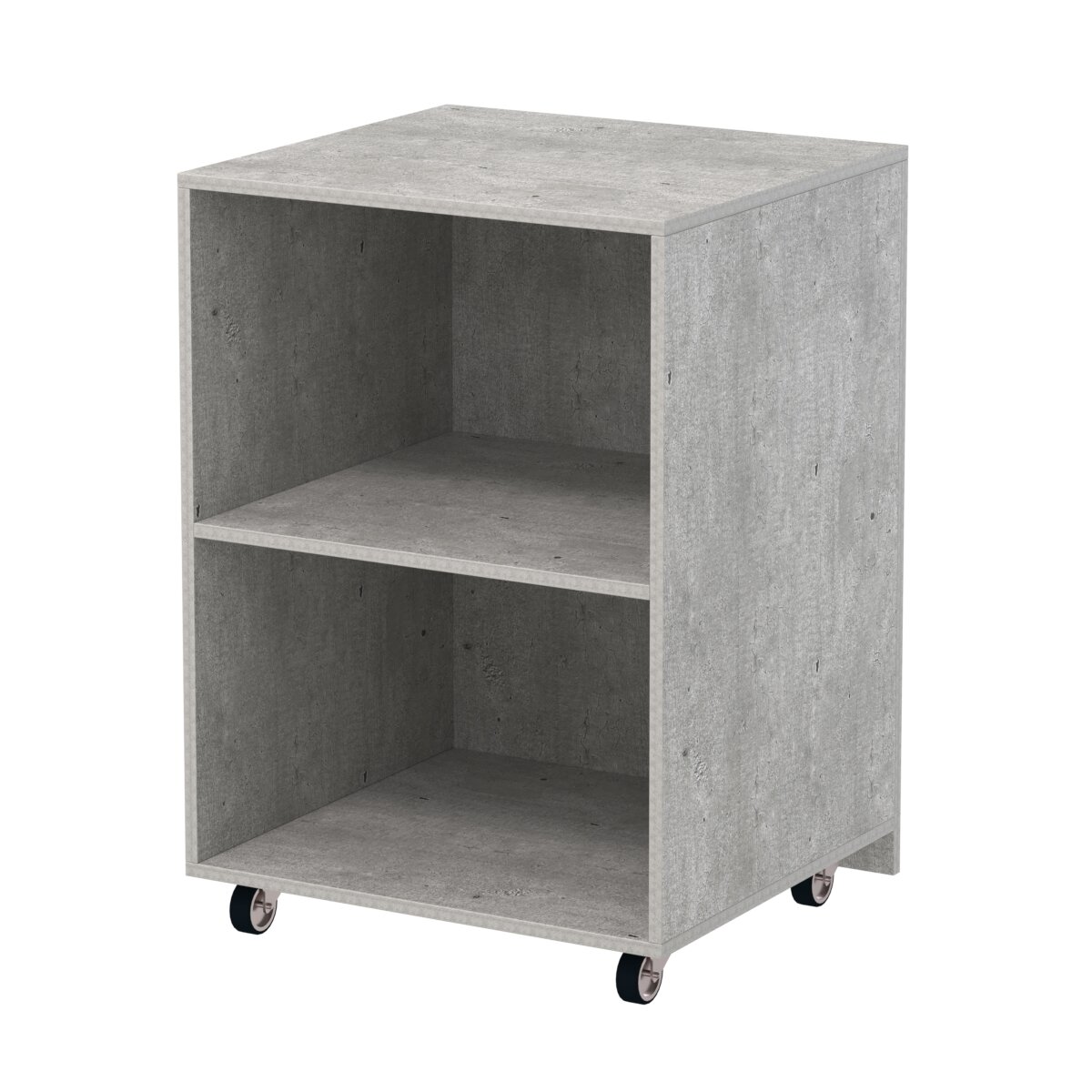 Узкий недорогой прилавок под декоративные молдинги с металлическими колесами №ПДМ-13, Метрополитан Грей