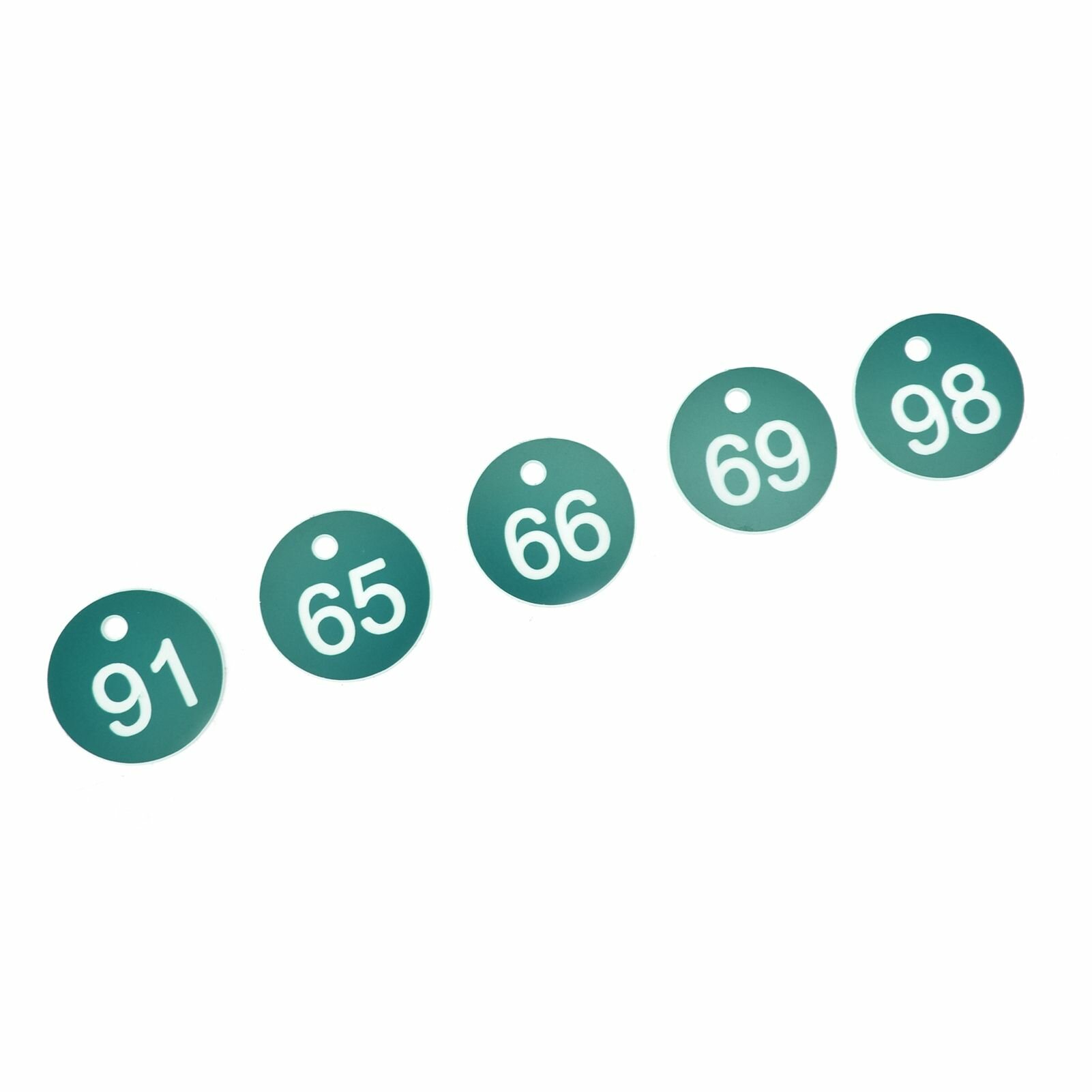 50 шт. пронумерованная этикетка с номером бирки для сельскохозяйственного скота, пчеловодства, животноводства, разведения, принадлежности 51-100, зеленый цвет