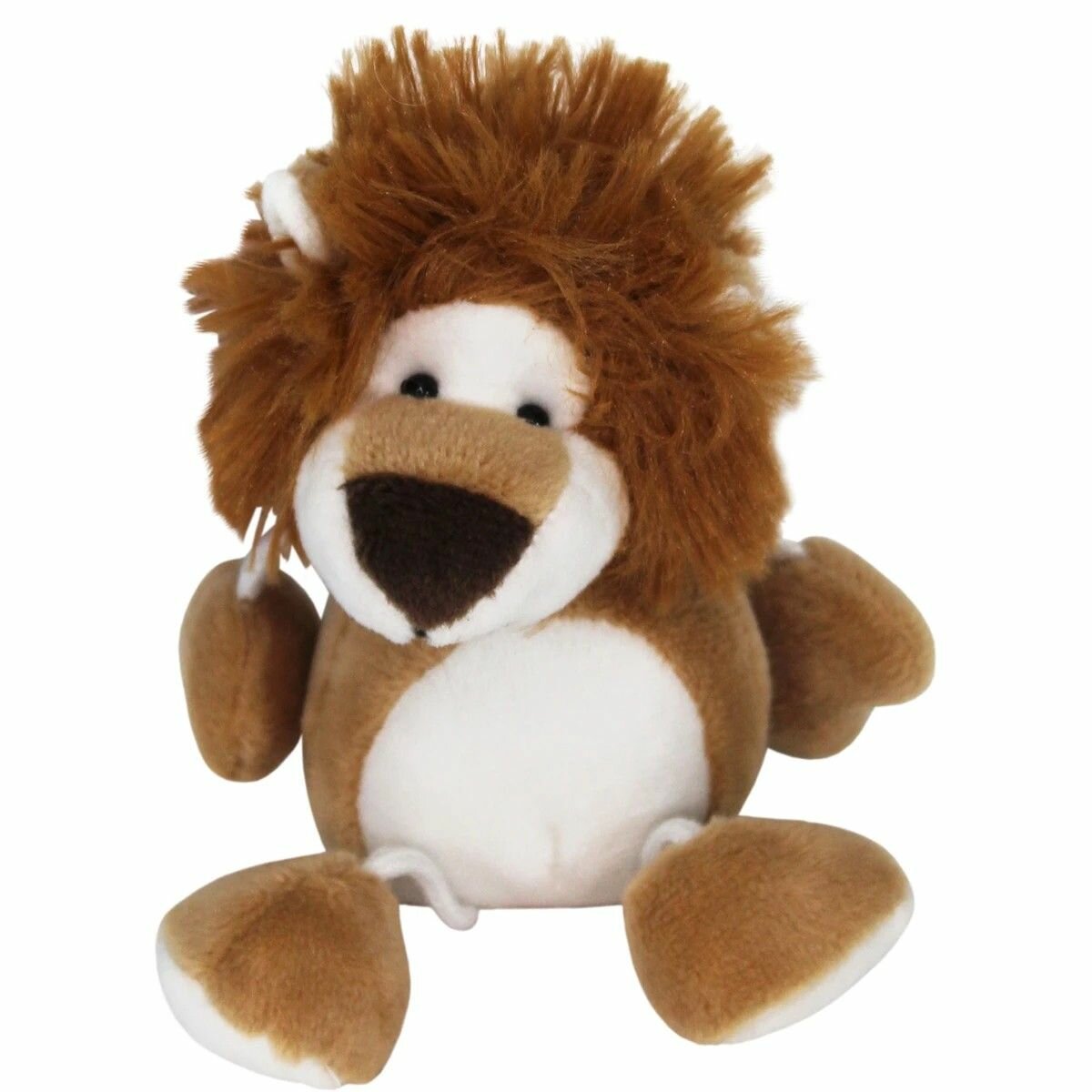 Мягкая игрушка КНР "Лев", коричневый, магнит, 15х5х5 см