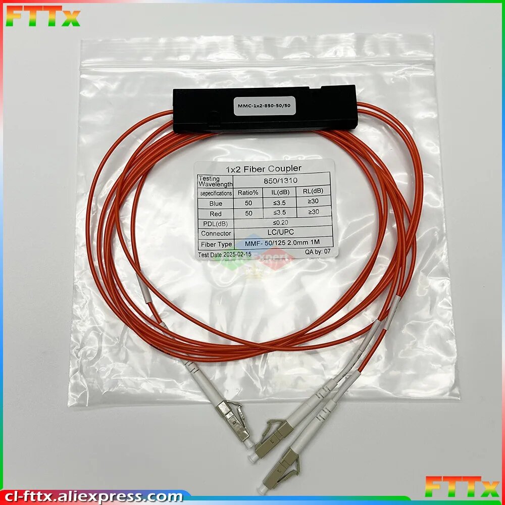 BELEZATELECOM Многомодовый оптоволоконный разветвитель OM2 1x2 LC/UPC