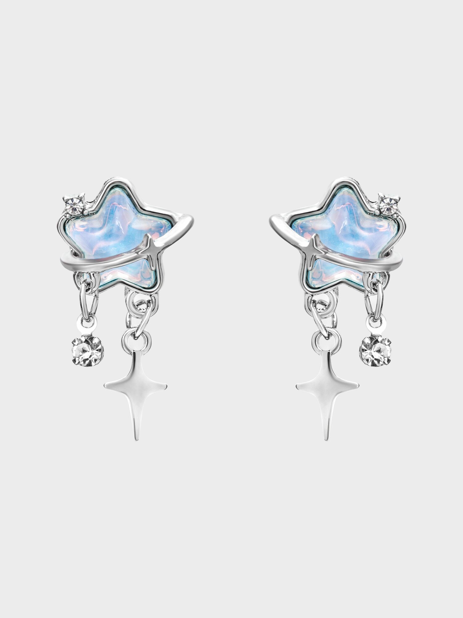 Серьги пусеты, эмаль