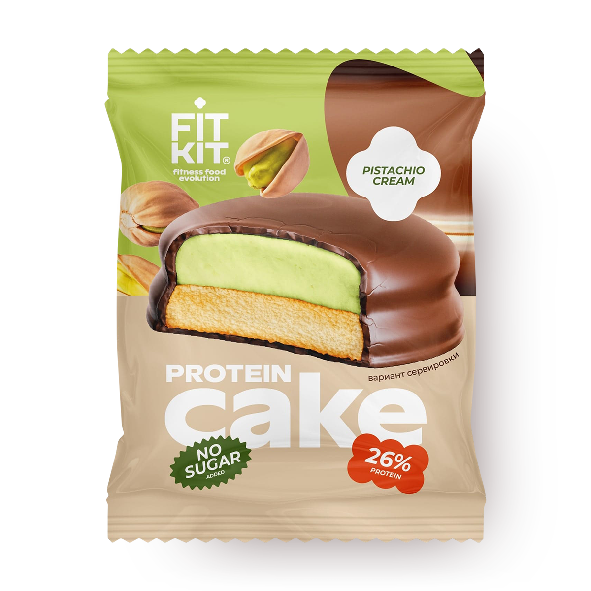 Десерт Fit Kit "Фисташковый Крем", протеиновый, порционный, 50 г