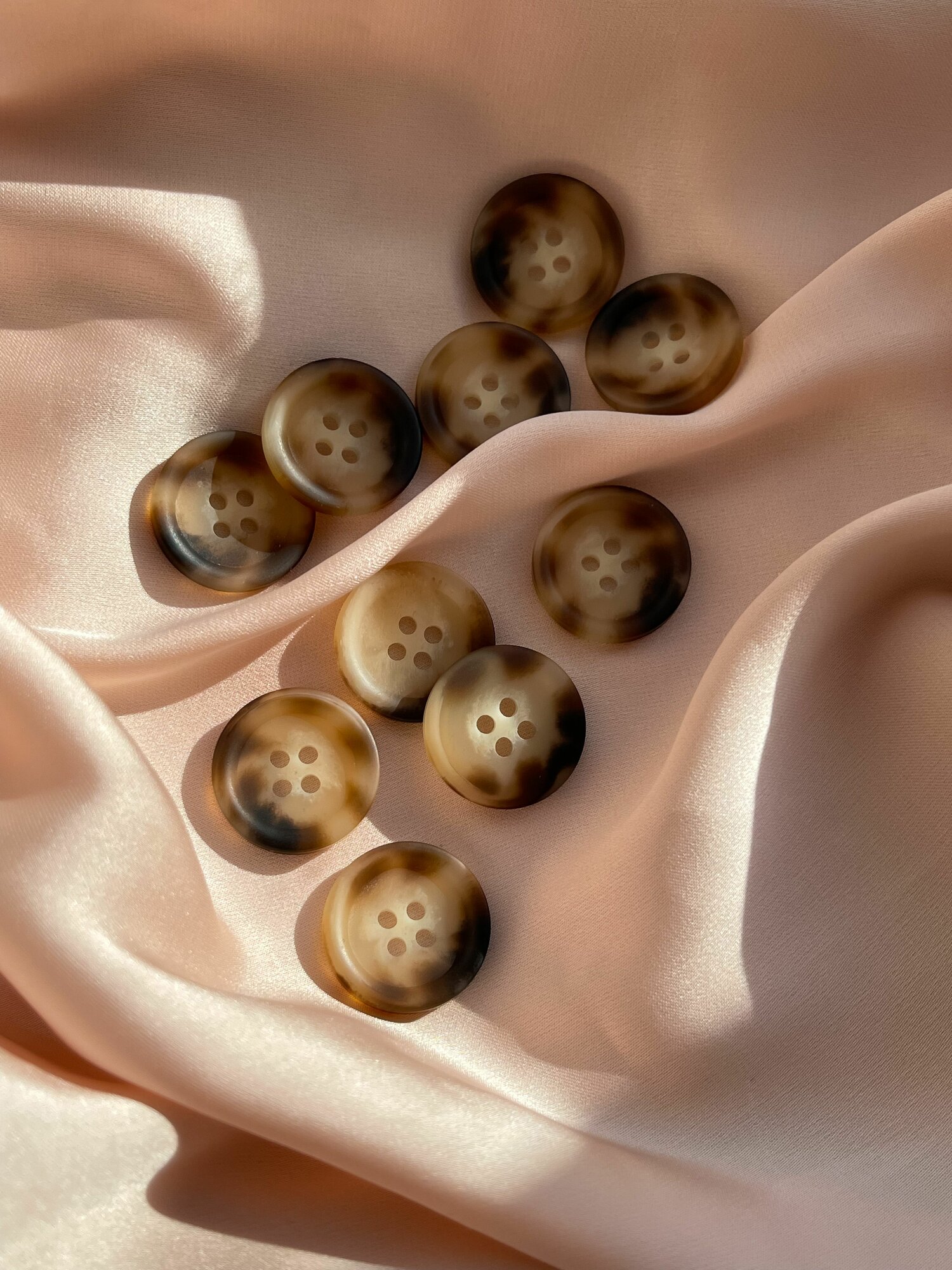 Пуговицы на прокол 20 мм, 10 штук