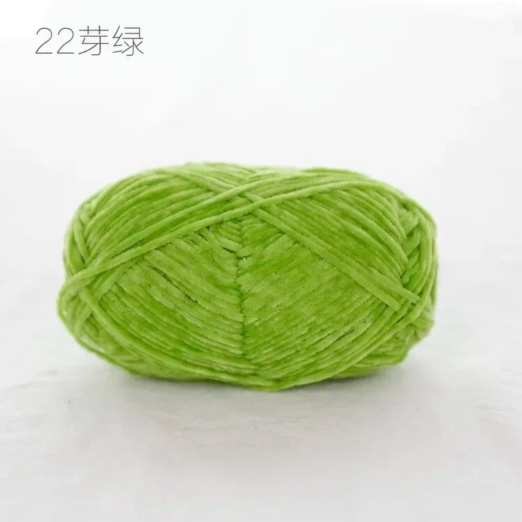 Зеленая пряжа 22 Bud Green для вязания крючком
