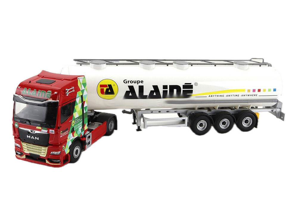 Модель коллекционная ELIGOR Man tgx gx 18.580 c полуприцепом-цистерной для пищевых продуктов "groupe alaine" 2021